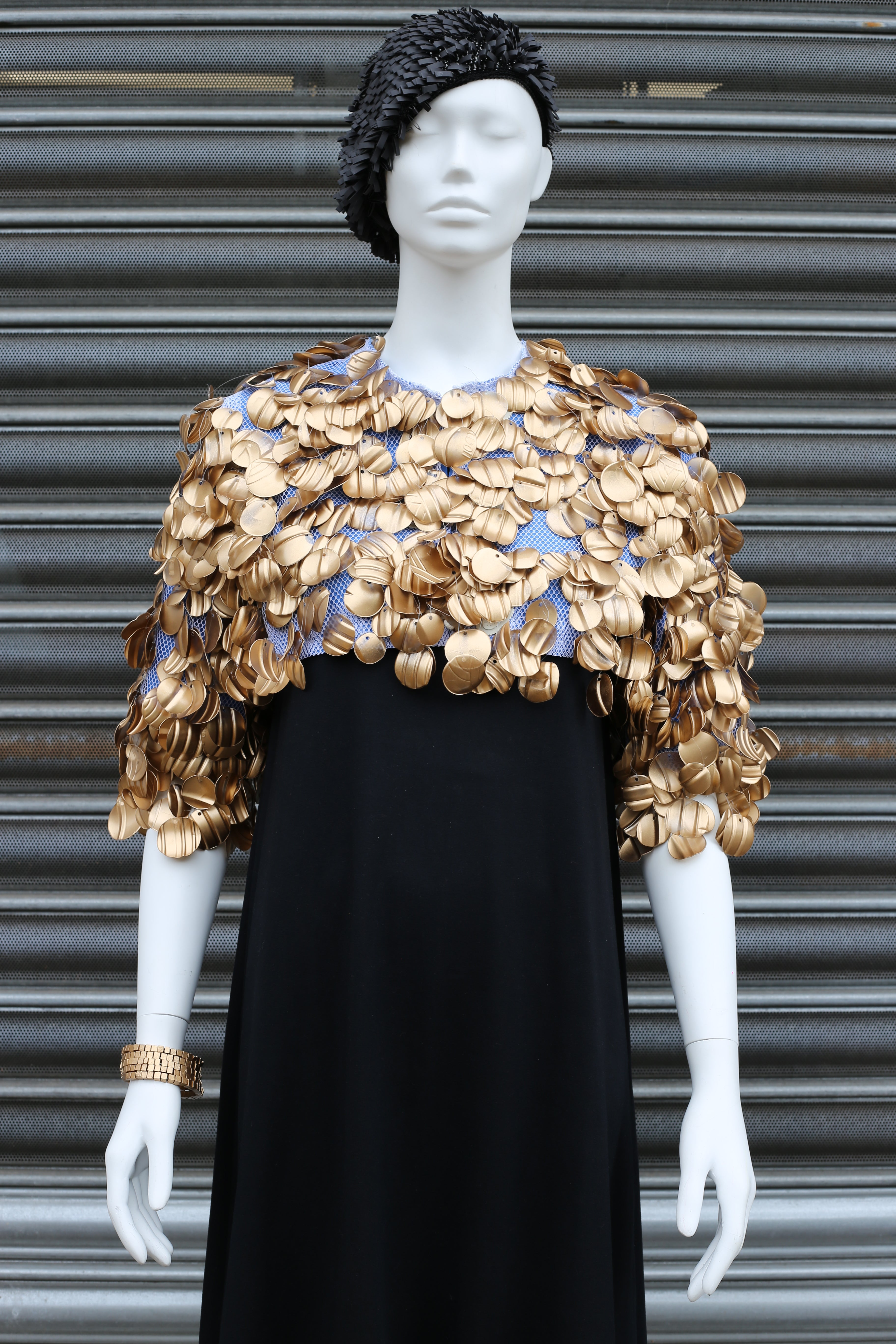 WEARABLE ART - HANDMADE RECYCLED PLASTIC BOTTLE PETAL SHRUG – Jianhui ...