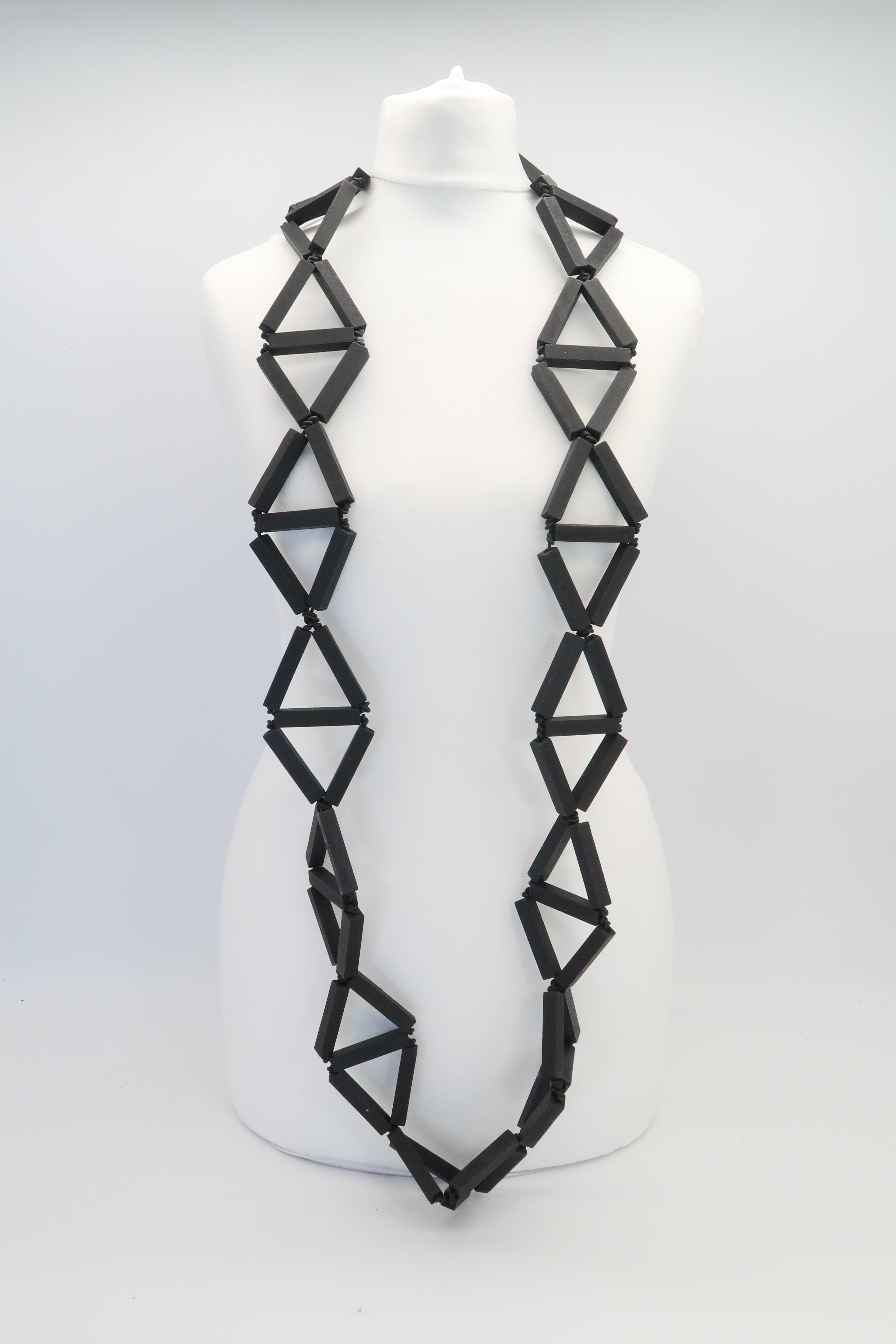 Recycled Wooden column Triangular Necklaces – Jianhui London