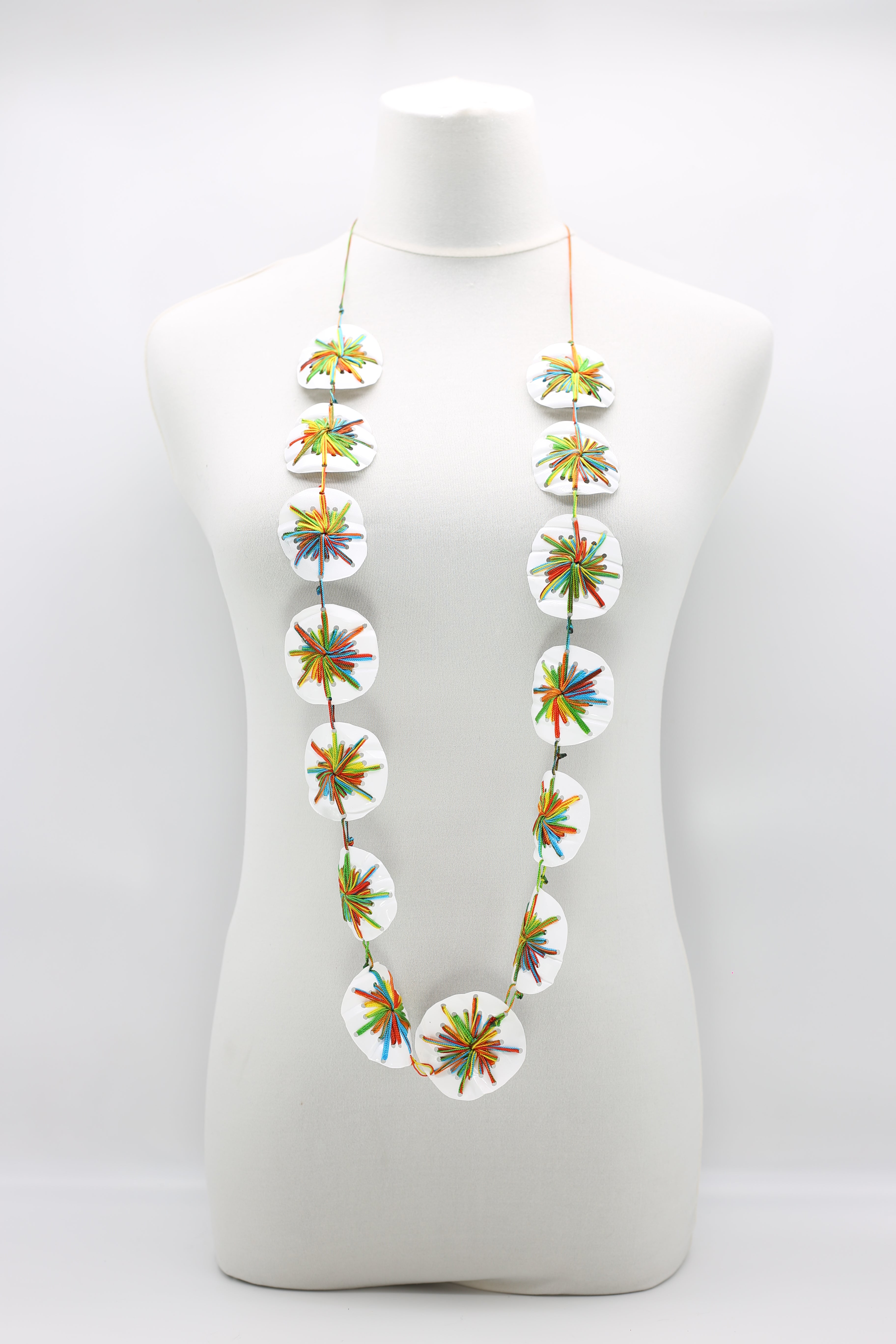 Thread On Round Recycled Plastic Necklace – Jianhui London